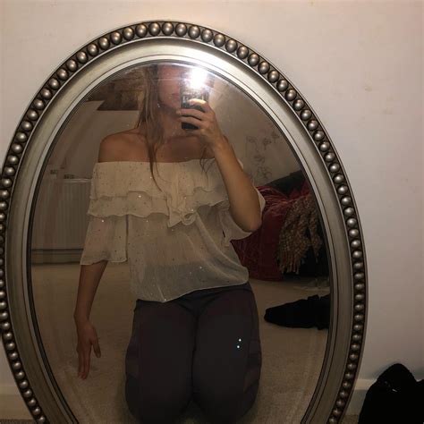 Pretty Floaty Top With Sparkly Dots Would Fit 8 14 Depop