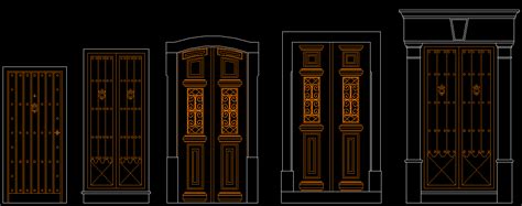 Traditional Door Design Cad Drawing Cadbull