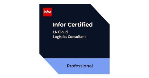 Gokul Manikanta Gummadi On Linkedin Infor Certified Ln Cloud Logistics