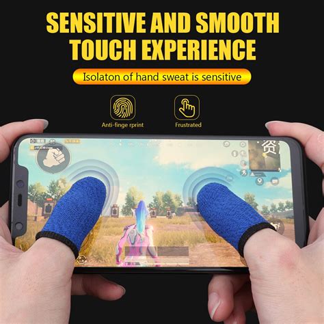 1 Pair Breathable Game Controller Finger Cover Swe Grandado