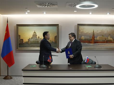 О Алтангэрэл сайд ОХУ д айлчилж 2028 он хүртэл хамтран ажиллах хөтөлбөр протоколд гарын үсэг