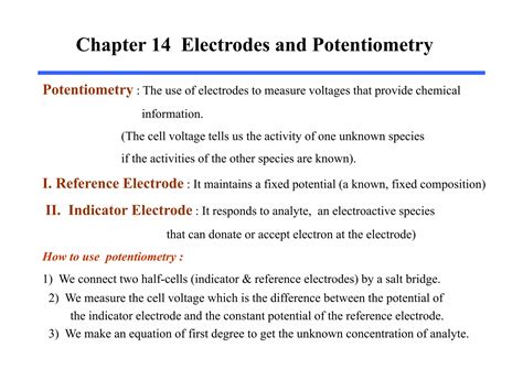 Electrodes And Potentiometry Pdf