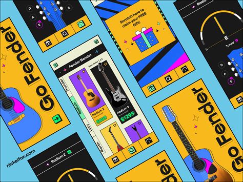 Fender Bender Guitar Tune Brutal App Design By Pradeep Kumar For Nickelfox Ui Ux Design On