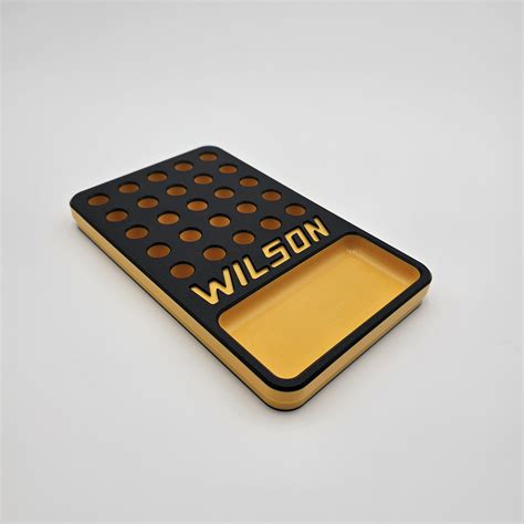 Reloading Tray With Bullet Primer Cup Black Yellow Plastic