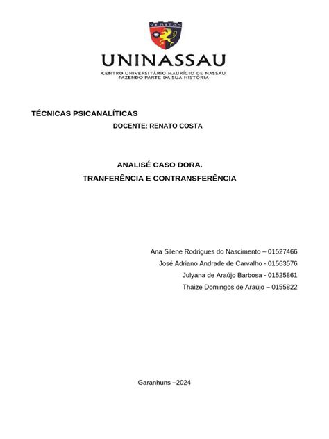 Caso Dora 01 Ok 3 Pdf