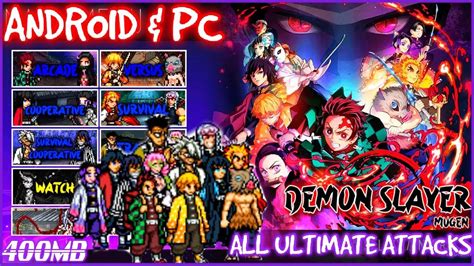 Demon Slayer Mugen V10 Kimetsu No Yaiba Mugen Slayer Demon Dark Night