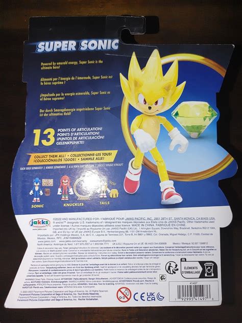 Mavin Jakks Pacific Sonic The Hedgehog 2 Super Sonic With Master