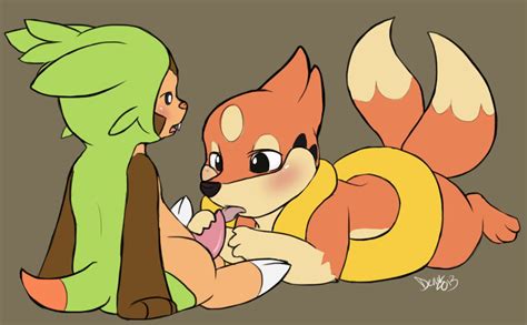 Rule 34 Chespin Female Floatzel Male Oral Sex Penis Pokemon Sex