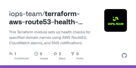 github iops team terraform aws route53 health check this terraform