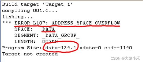 Keil Error L107address Space Overflow解决一例address Space Overfion Csdn博客