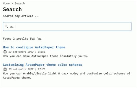 Search Page Doesn T Work As Expected Issue Satnaing Astro Paper