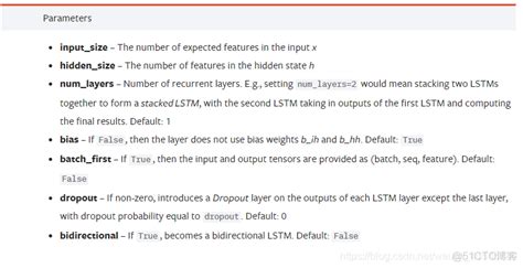 [pytorch系列 53]：循环神经网络 torch nn lstm（）参数详解 51cto博客 pytorch实现循环神经网络