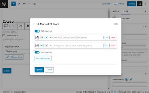how to customize default checkboxes form fields — jetformbuilder