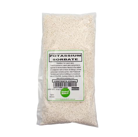 Potassium Sorbate 250gm Esseco Home Make It