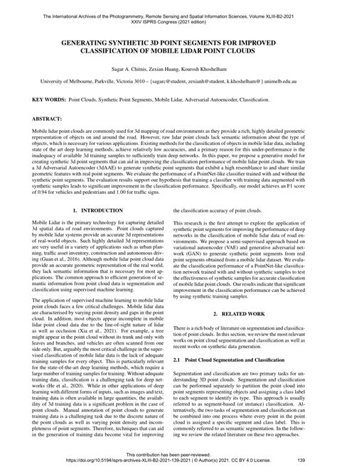 Pdf Generating Synthetic 3d Point Segments For Improved