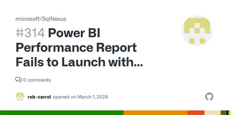 power bi performance report fails to launch with sensitivity error
