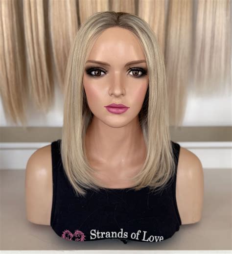 Leah Full Wig Blonde Highlight Silverice Lace Front