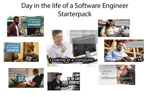 Day In The Life Of A Software Engineer Starterpack R Starterpacks