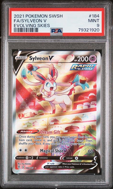 Pokemon Sword Shield Evolving Skies Fa Sylveon V PSA GameStop