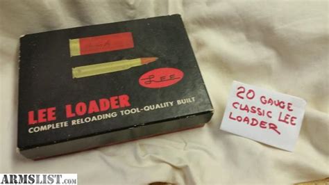 Armslist For Sale Vintage Lee 20 Gauge Reloading Kit