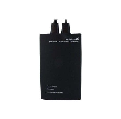 StarTech Com KVM Console To USB 2 0 Portable Laptop Crash Cart Adapter KVM Switch 1 Porte