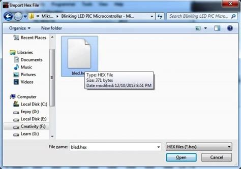 Blinking Led Using Pic Microcontroller Mikroc Pro