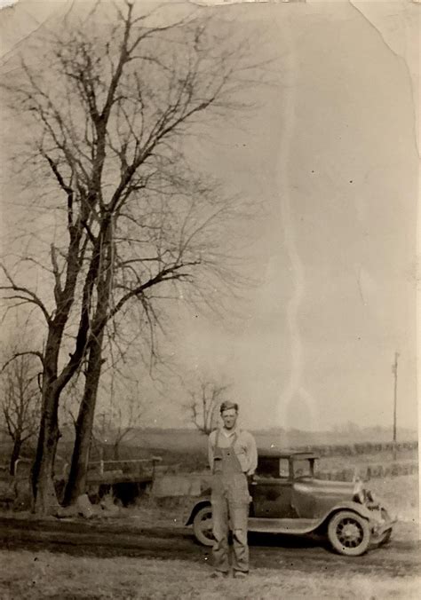 My Grandfather In 1940 Ive Always Wondered If Thats Lightning Behind