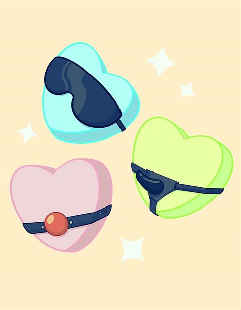 Candy Hearts Drawing By Ludwig Van Bacon Pixels