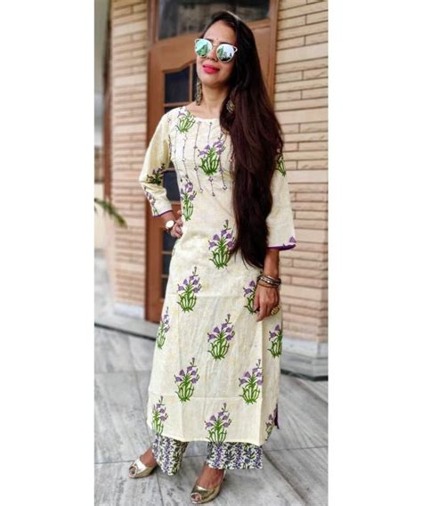 Purple Printed Cotton Ethnic Wear Women Jaipur Ethnic Store 3154442