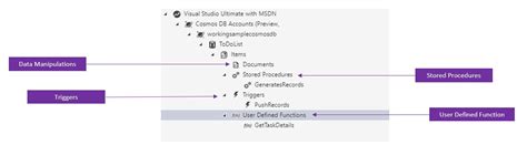 working with azure storage explorer for azure cosmos db