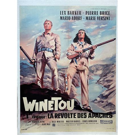 Affiche De Film Entoilée Française De Winnetou 60x80 Cm