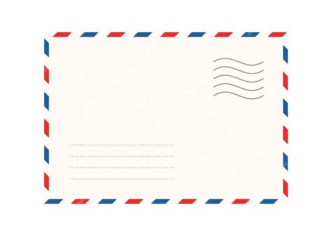 Premium Vector Airmail Envelope Frame With Postage Stamps Vintage Air
