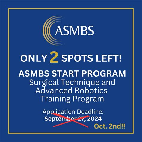 📣 The Asmbs Start Program Surgical Technique And Advanced Robotics