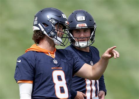 Broncos Qb Bo Nix Praises First Class Teammate Jarrett Stidham