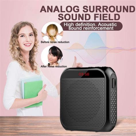 Speaker Pinggang Portable Mini Bluethooth Dengan Microphone Mic Clip On