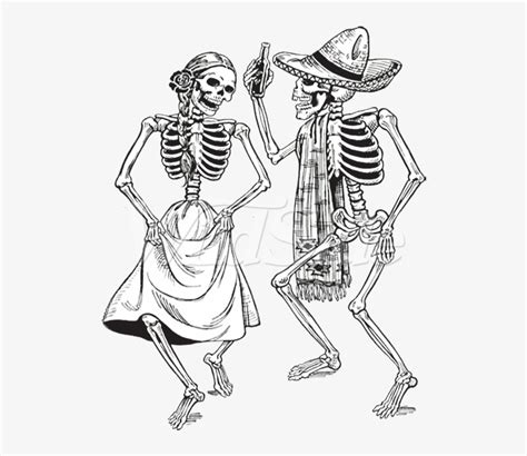 Dancing Skeleton Couple Drawing Dance Dancing Animate
