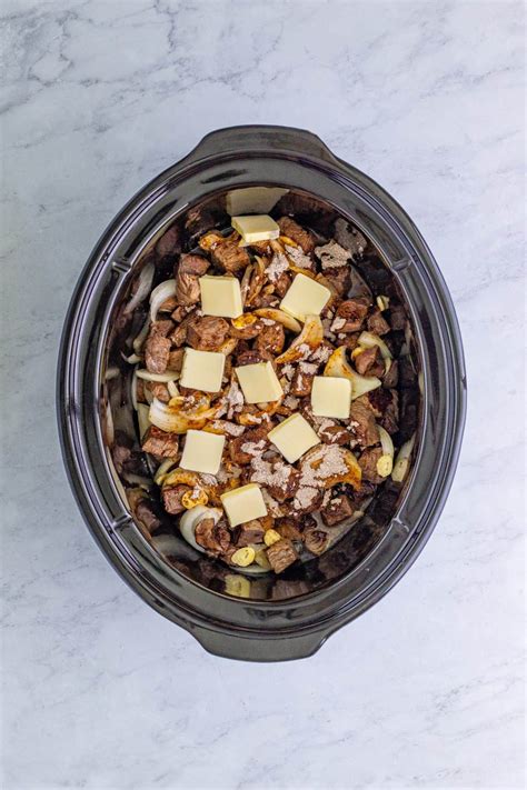 Slow Cooker Garlic Butter Steak Bites The Country Cook