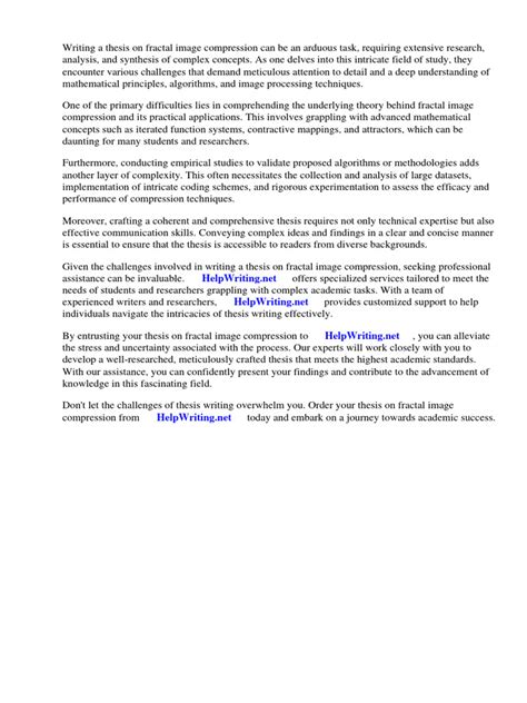 Thesis On Fractal Image Compression Pdf Data Compression Wavelet