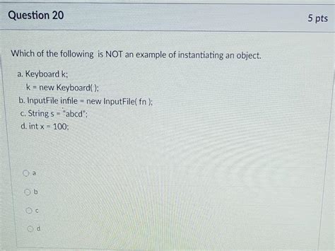 Solved Which Of The Following Is False About The Constructor