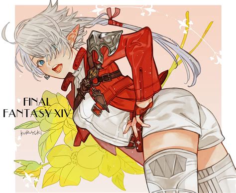 Safebooru 1girl Ailout2 Alisaie Leveilleur Blue Eyes Boots Border Elf