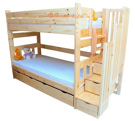 Letto A Castello Con Scala Contenitore Enrique 200x90 Cm