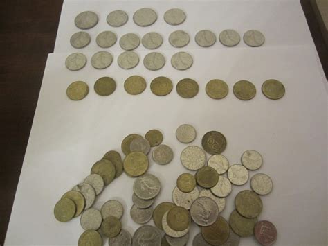 FYND Franska mynt ca 70 stycken ca 350 gram se Köp på Tradera