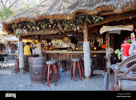 Joes Beerhouse Restaurant Bar And Pub Windhoek Namibia Africa Stock