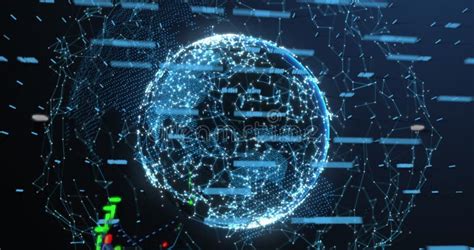 Image Of Financial Data Processing Over Network Of Connections And