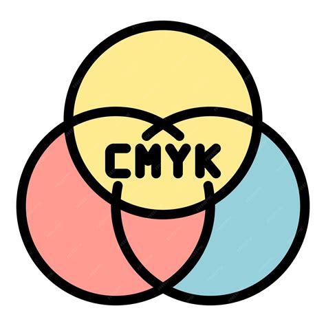 Cmyk プリンター アイコン白い背景色フラットに分離された Web デザインの概要 Cmyk プリンター ベクトル アイコン プレミアムベクター