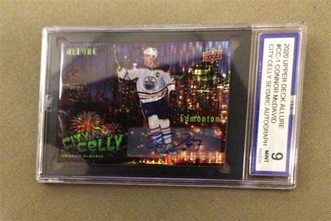 2020 21 Ud Allure Connor Mcdavid 97 City Celly Auto Psa 9 Rare Skills All Star Ebay