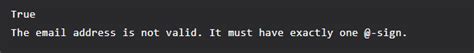 How To Validate Email Addresses In Python