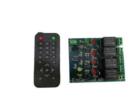 4 Pole Embeddinator Ir Remote Control Relay Board For Automation Use