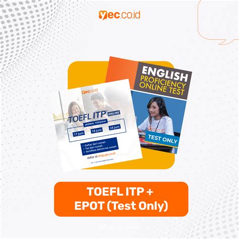 Paket Toefl Itp English Proficiency Online Test Only Test Yureka