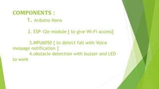 Iot Based Smart Wheelchair For Disabled Peoples PPT